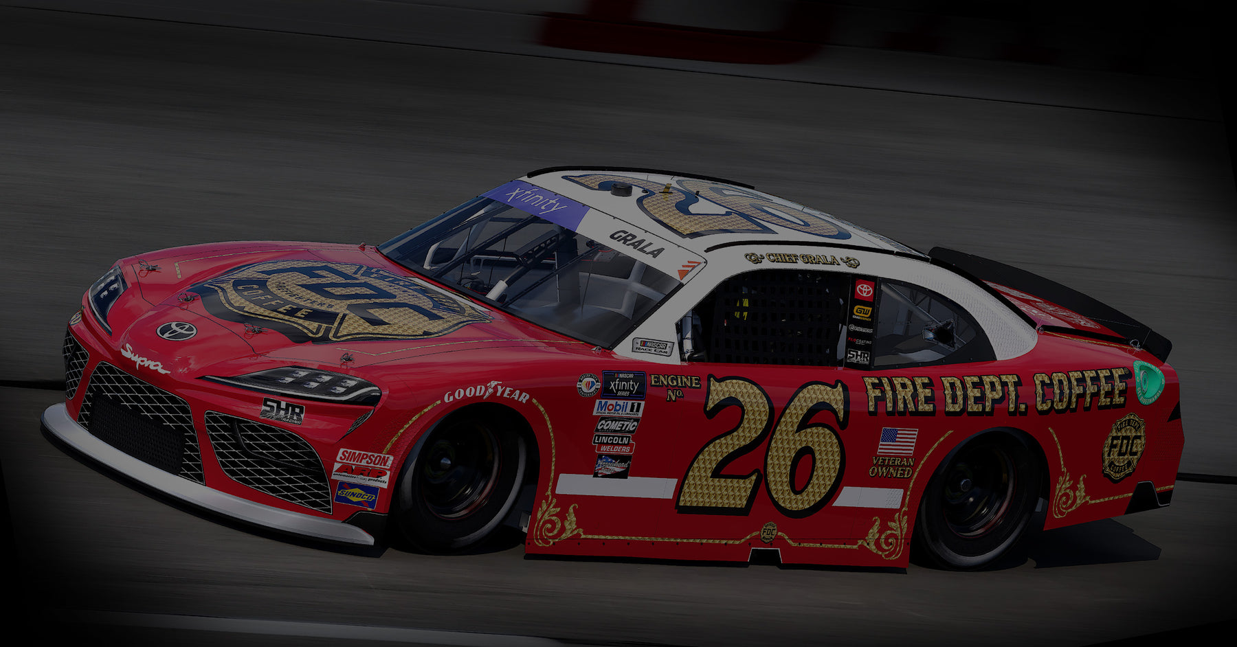 FDC Unveils Vintage Paint Scheme for NASCAR Throwback Weekend - Fire ...