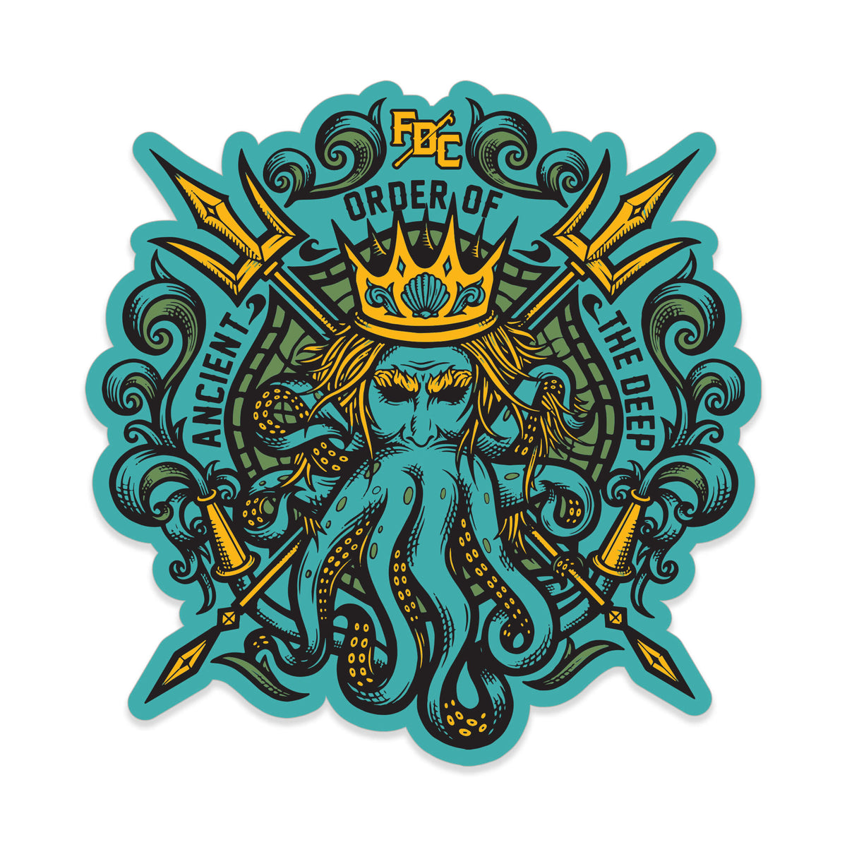 Shellback Sticker - Fire Department Coffee