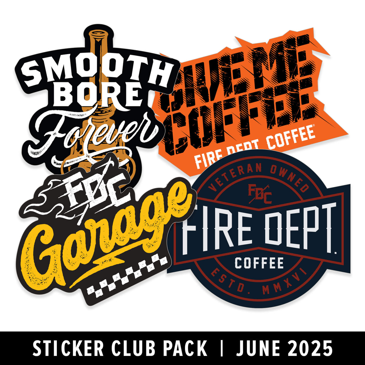 Sticker Club - Sticker Subscription - Fire Department Coffee