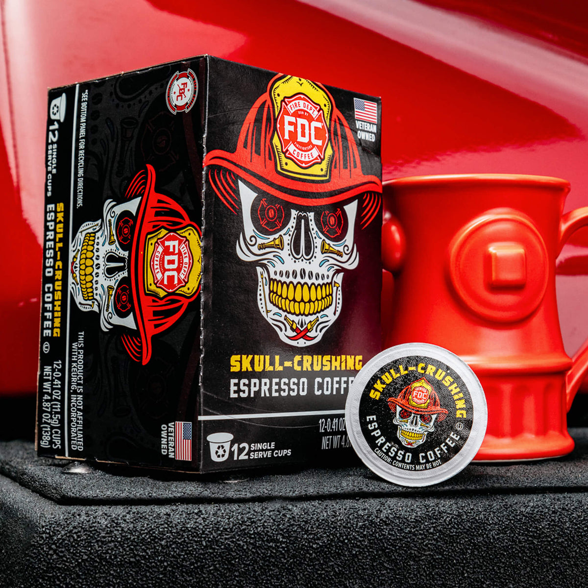 Skull Crushing Espresso Coffee Pods - Fire Department Coffee