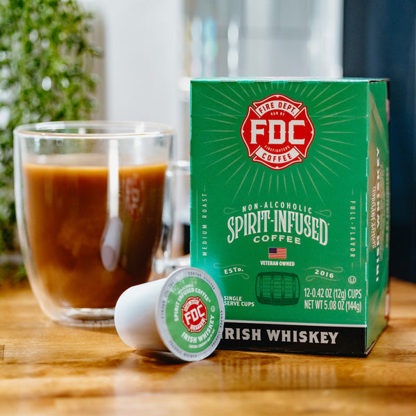 Irish Whiskey Infused Coffee Pods - 12 or 24 Count - Fire Department Coffee