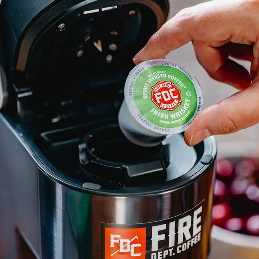 Irish Whiskey Infused Coffee Pods - 12 or 24 Count - Fire Department Coffee