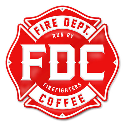 FDC Metal Sign - Firefighter Sign - Fire Department Coffee